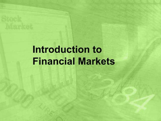 Understanding the Financial Market: A Complete Guide
